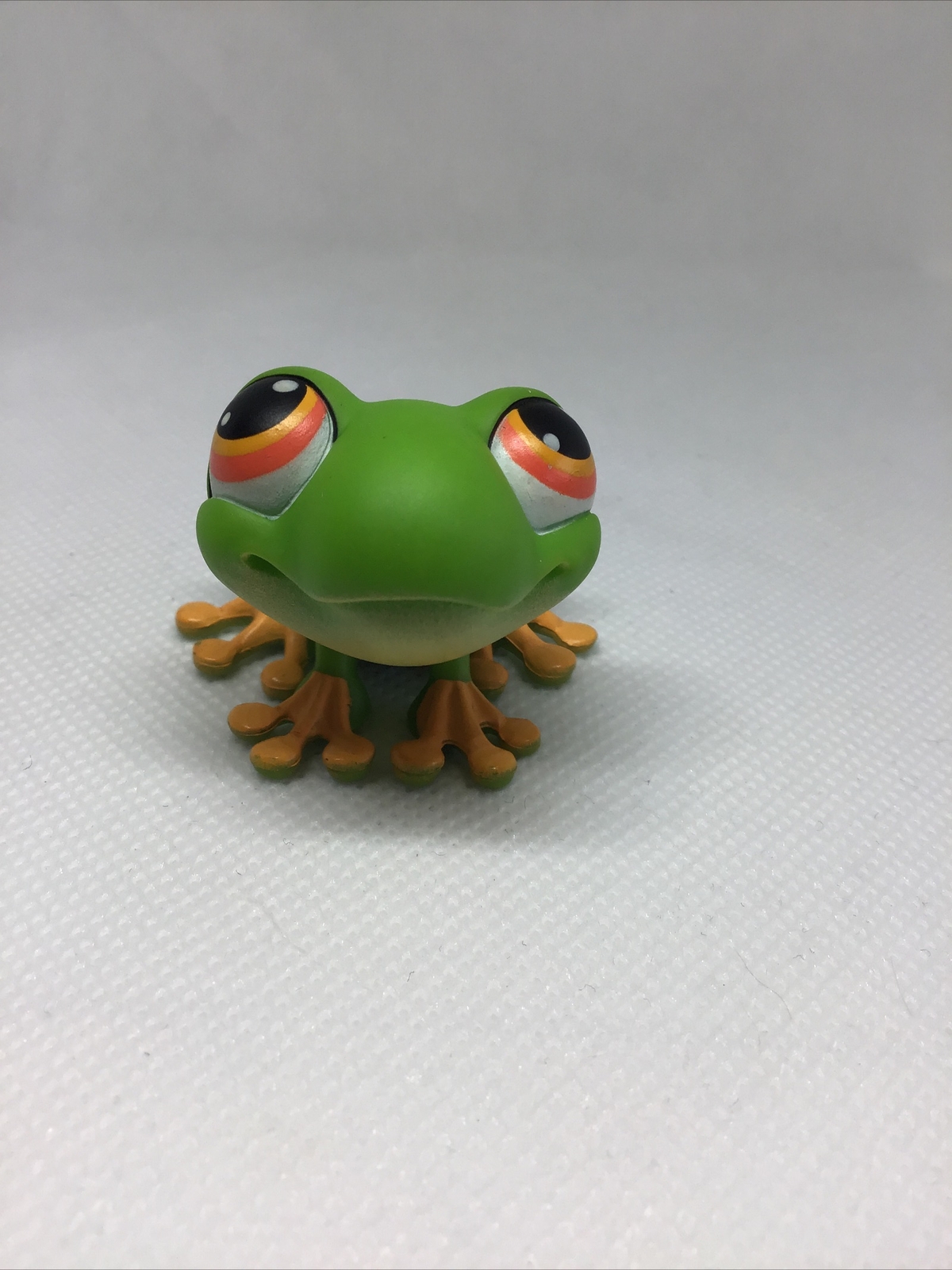 Littlest Pet Shop LPS #264 Green Tree Frog With Yellow Fingers Red ...