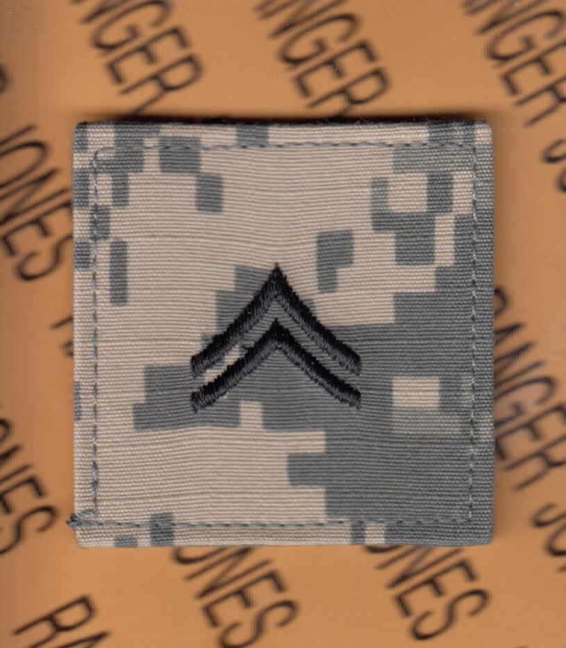 US Army Enlisted CORPORAL CPL E-4 ACU W/ Hook Chest ~2" rank patch | eBay