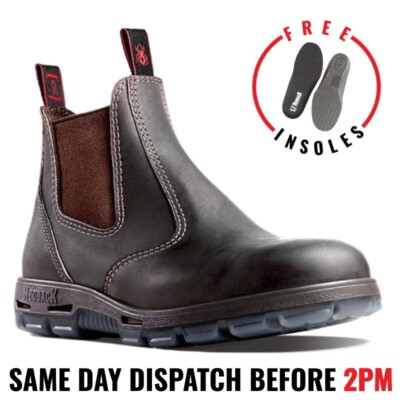 Redback UBOK Men's Soft Toe Non-Safety Brown Work Boot, Australian Made ...