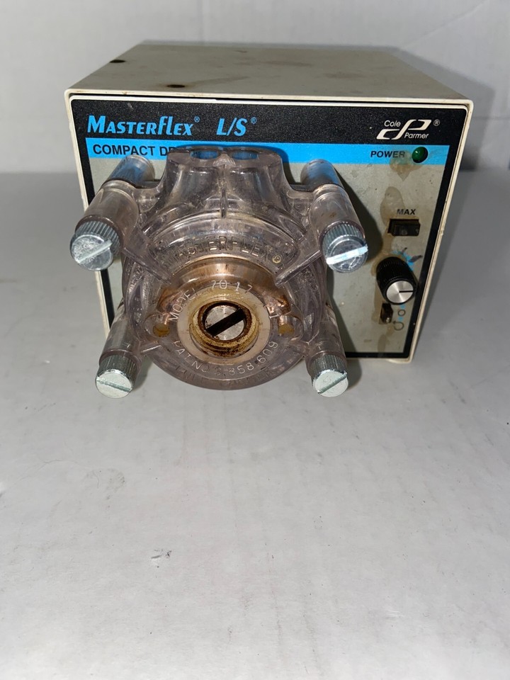 200 RPM Masterflex 77200-12 Compact Pump Drive with 7017-21 Pump Head L ...