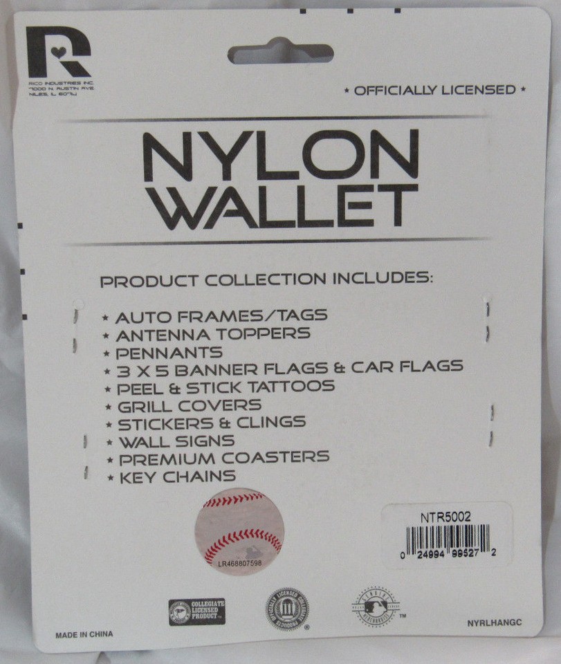 MLB Tampa Bay Rays Printed Tri-Fold Nylon Wallet by Rico Industries | eBay