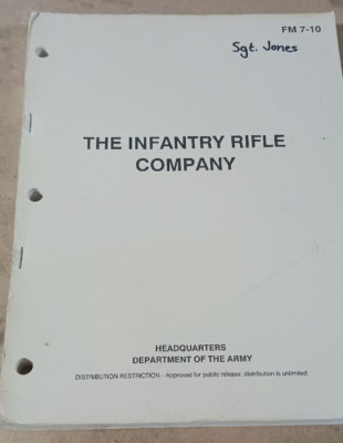 FM 7-10 THE INFANTRY RIFLE COMPANY | eBay