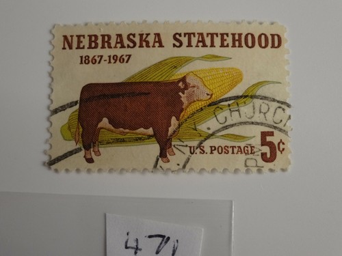Nebraska Statehood 1867-1967 5 Cents USA United States Postage Stamp | eBay