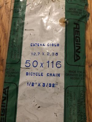 Regina Extra 50 Black Chain NEW / NOS Vintage- 5/6-Speed-3/32"-Eroica ...