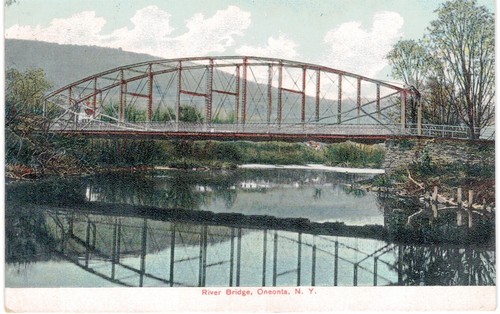 Oneonta River Bridge 1910 NY | eBay