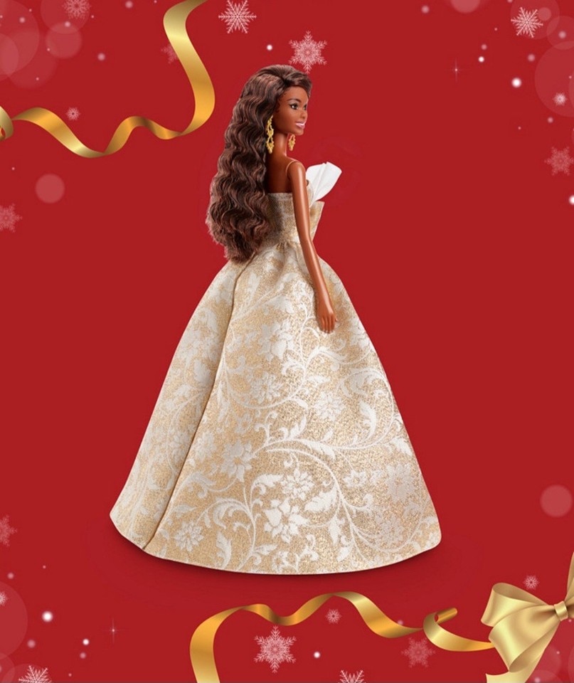 Barbie Signature 2025 Holiday Barbie Fashion Doll, African American ...