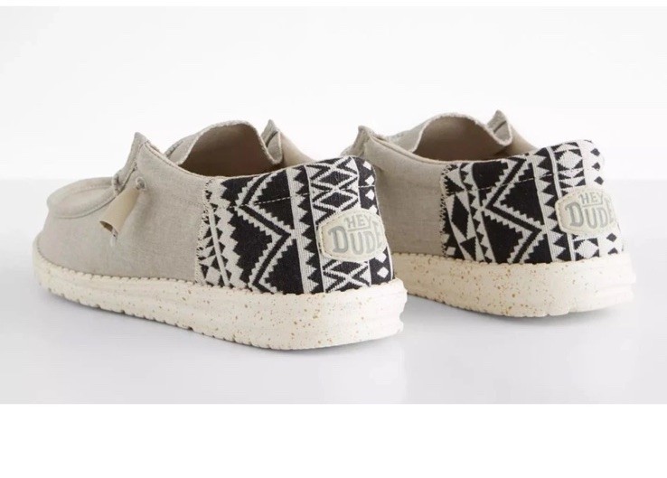 Hey Dude Men's Wally Funk Jacquard Bungee Beige Aztec Shoes Slip-On New ...