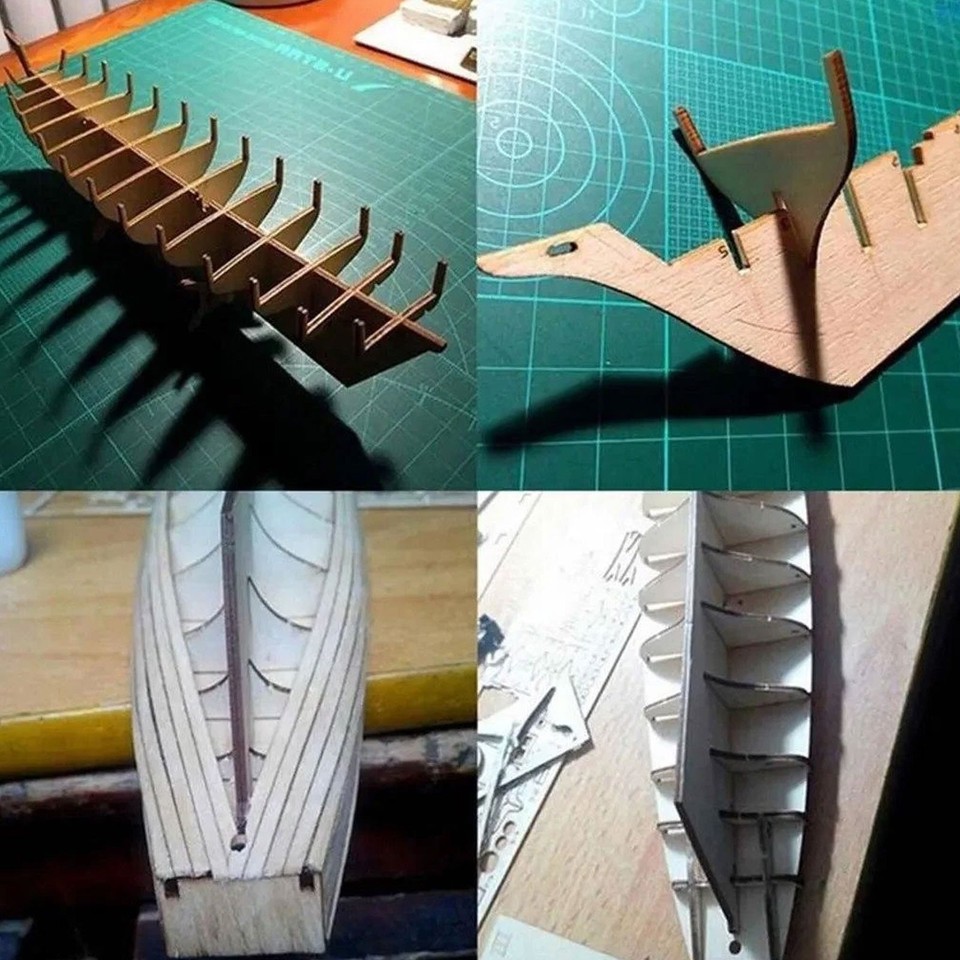 Sailboat diy Wooden Assembly Model Ship Model Assembling Building Kits ...