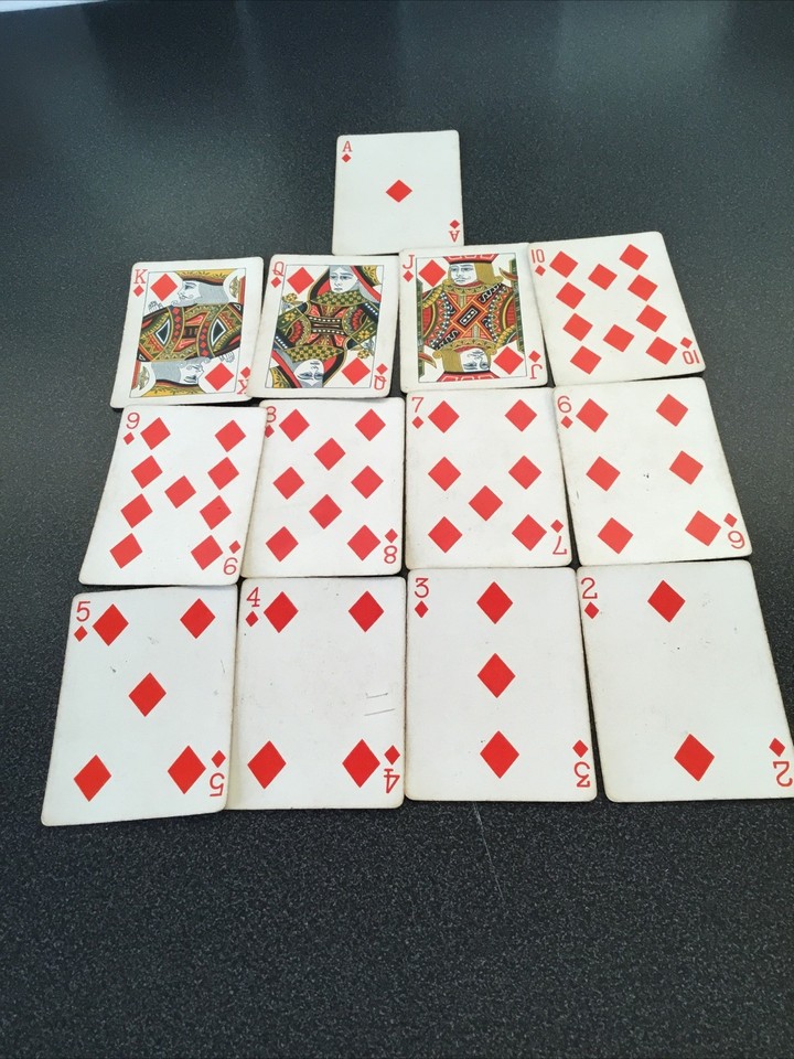 Bicycle Antique Playing Cards 52/52 USPCC R&M Fact Rare Cupid Poker ...