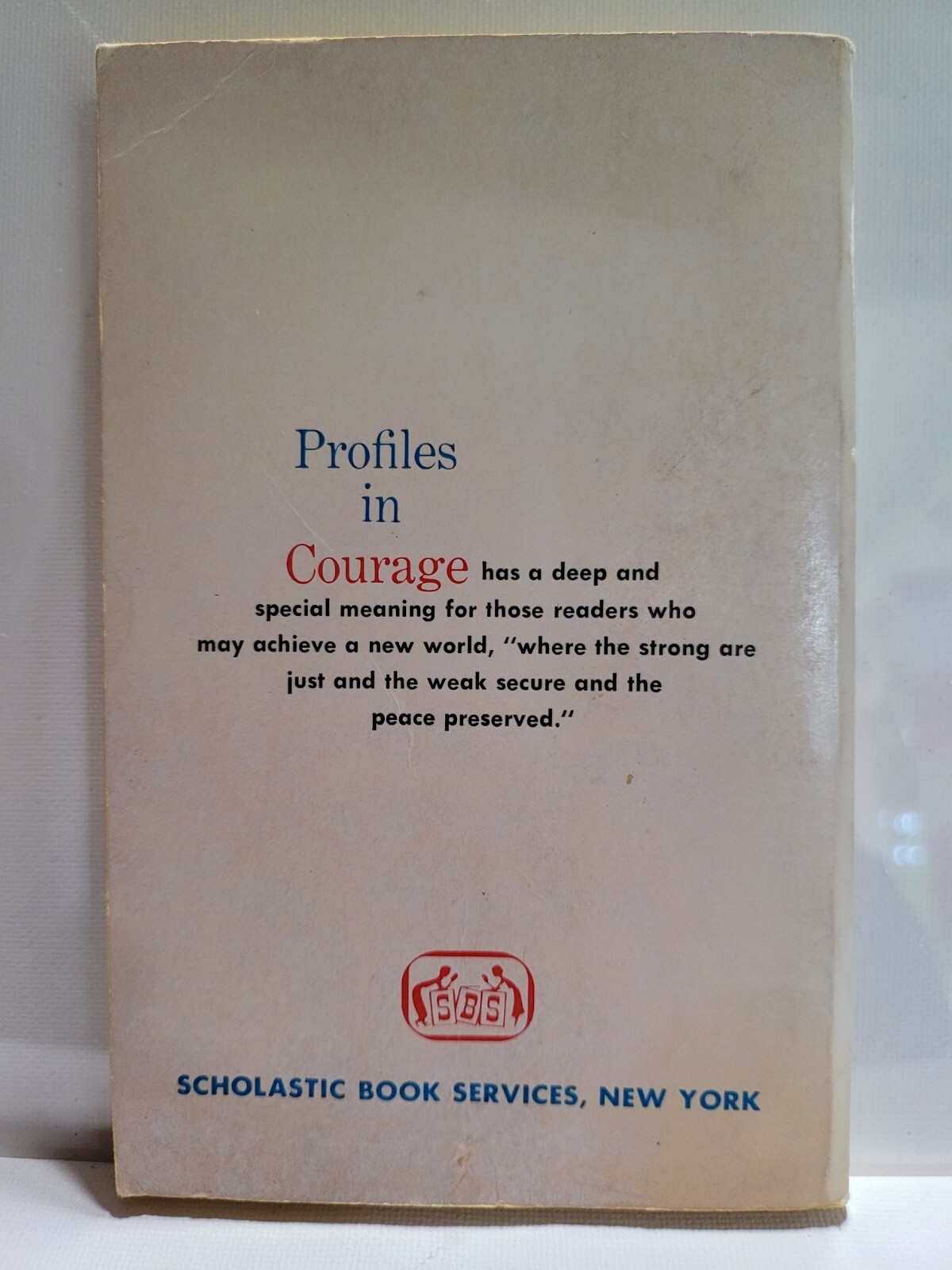 Profiles In Courage by John F. Kennedy Scholastic 1964 Paperback | eBay