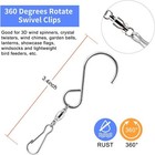 20pcs Swivel S Hooks Clips Hanging Wind Spinners Chimes Crystal Twister ...