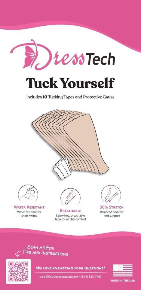 DressTech Tuck Yourself Tucking Tape Kit | Crossdresser - Transgender ...