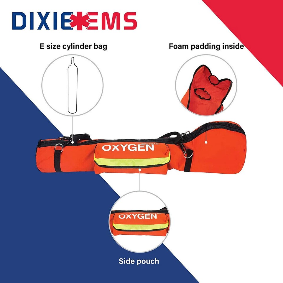 DIXIGEAR - E SIZE Padded Oxygen O2 Carry Bag for Cylinder Oxygen Tank ...