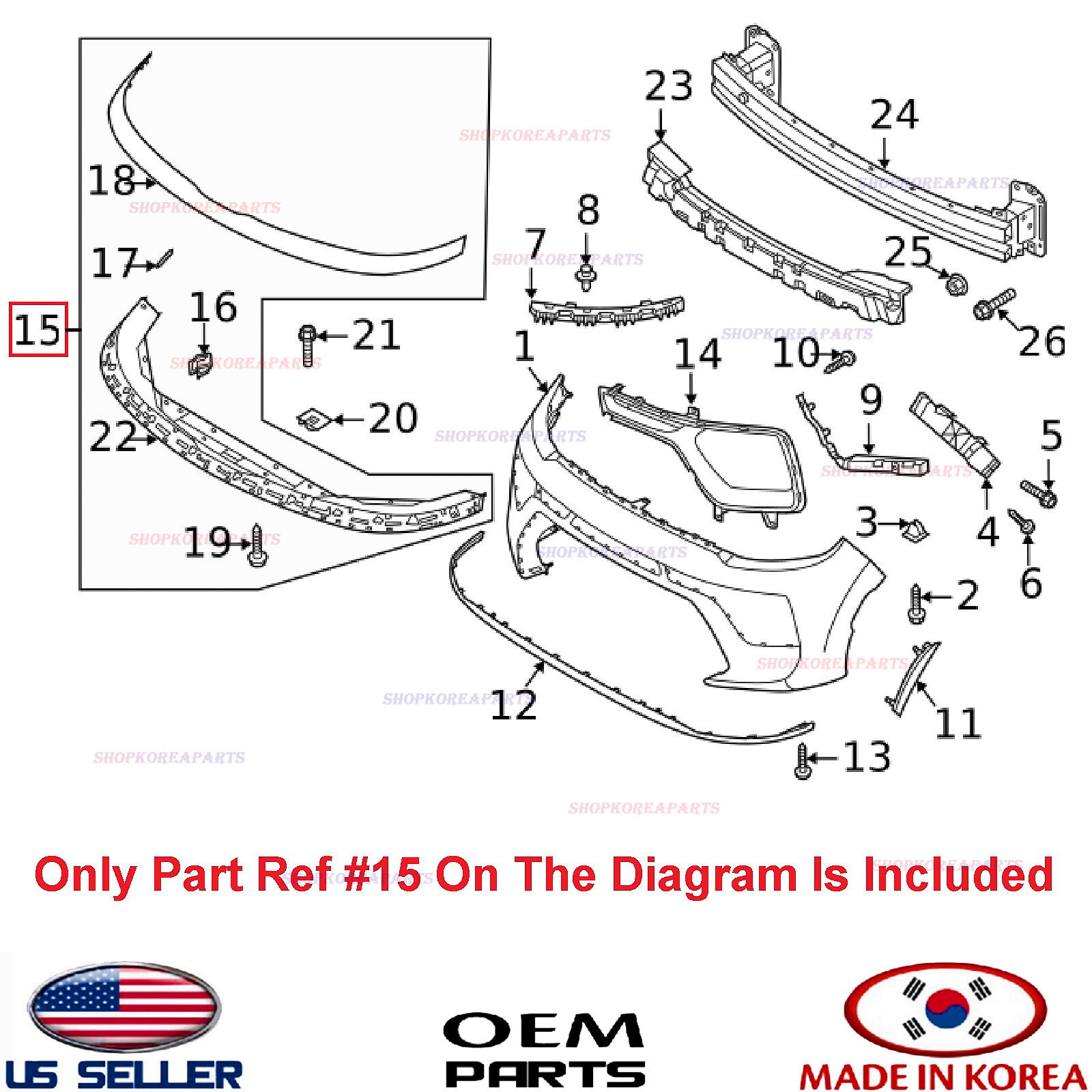 Genuine Cover Grille Upper Radiator Sight Shield Assy ⭐OEM⭐ SOUL 2020 ...