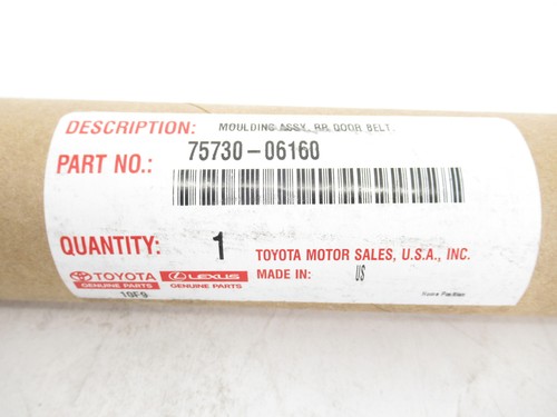 Genuine OEM Toyota 75730-06160 Passenger Rear Belt Molding Sweep 2015 ...