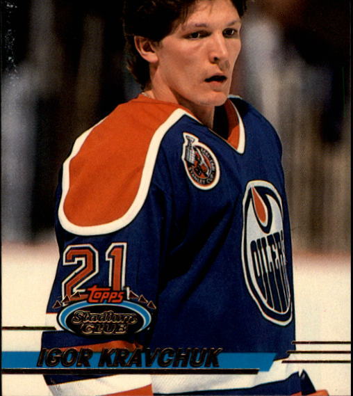 1993-94 Stadium Club Oilers Hockey Card #204 Igor Kravchuk | eBay