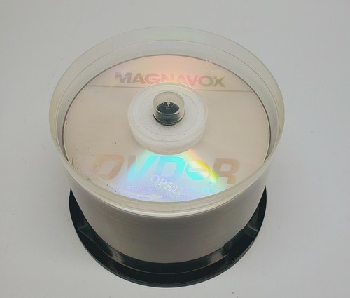 Magnavox DVD+R 4.7GB 1-16x 120 Min Recordable Media Disc 50 Pack Disc ...