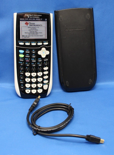 Texas Instruments TI-84 Plus C Silver Edition Graphing Calculator Black ...