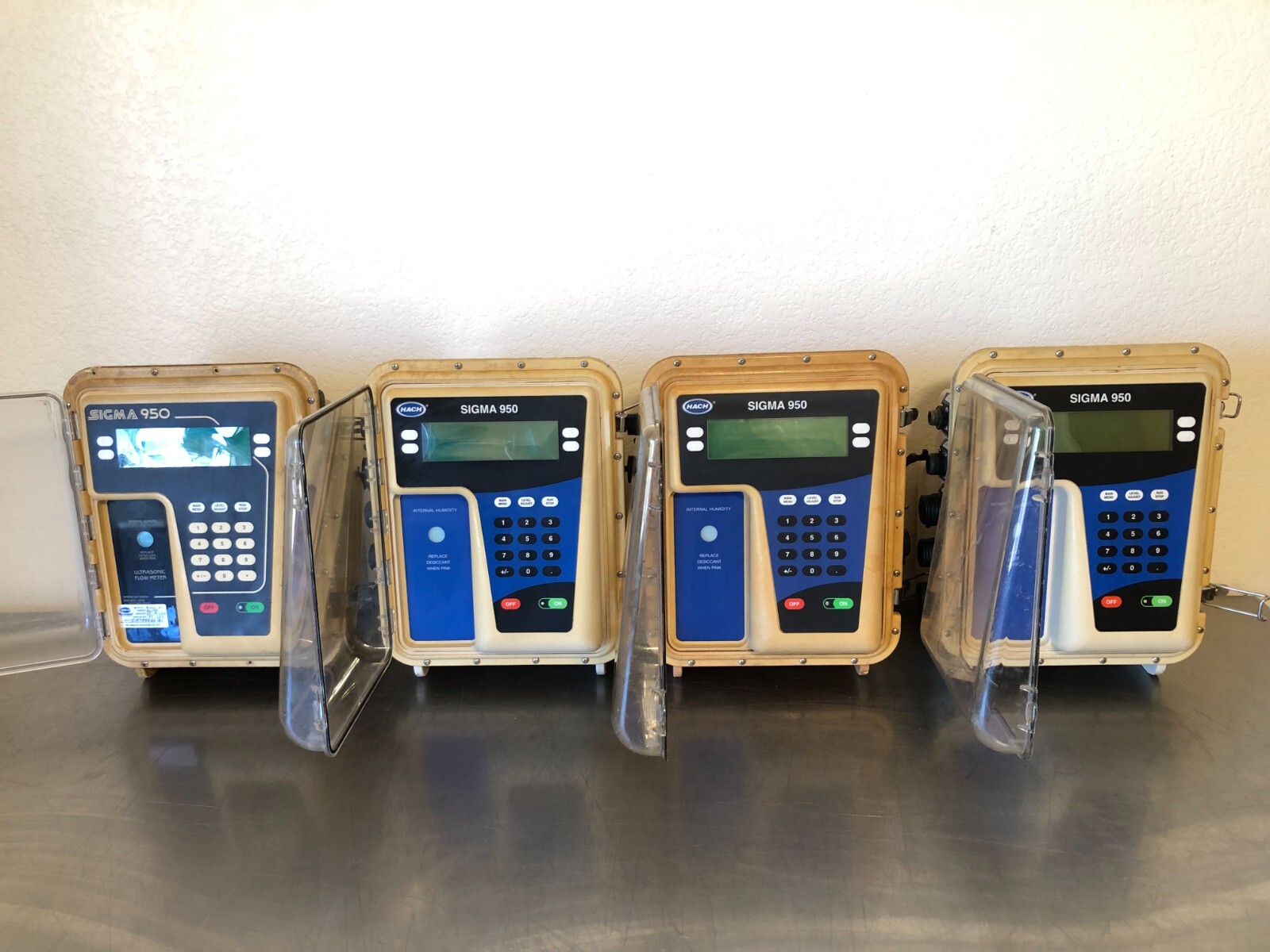 Lot of 4 Hach Sigma 950 Ultrasonic Flow Meters with Enclosure | eBay UK