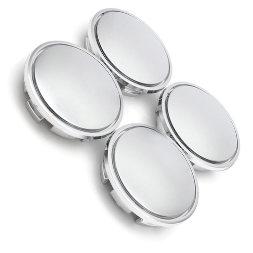 4Pcs Chrome Car Wheel Center Caps Tyre Rim Hub Cap Cover ABS Plastic ...