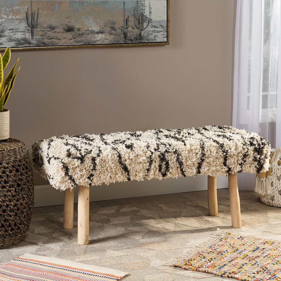 Carrera Handcrafted Boho Rectangular Bench | eBay