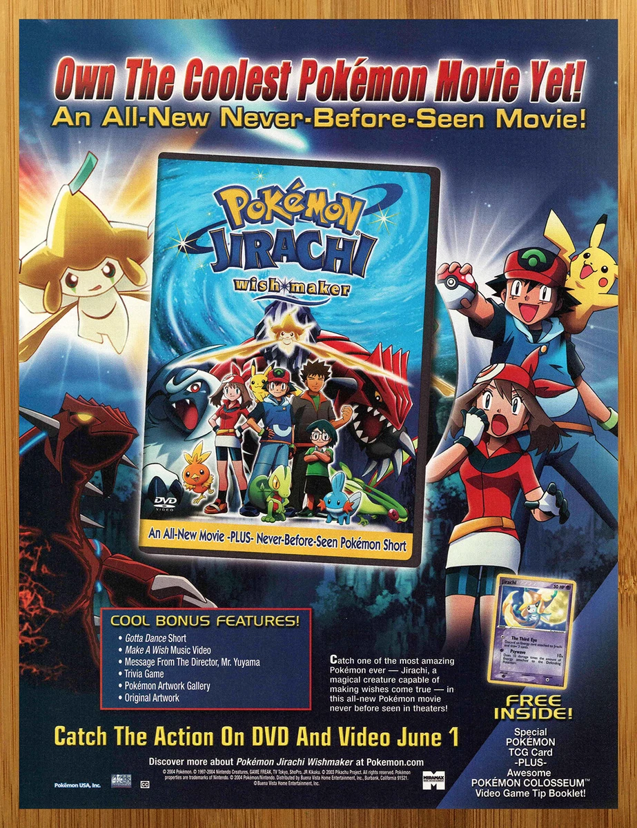 Pokemon Jirachi Wish Maker Dvd