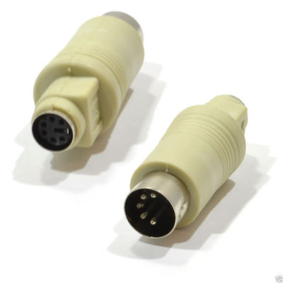 5 Pin Din Male Plug to PS2 6 Pin female Socket Gender Changer [007751 ...