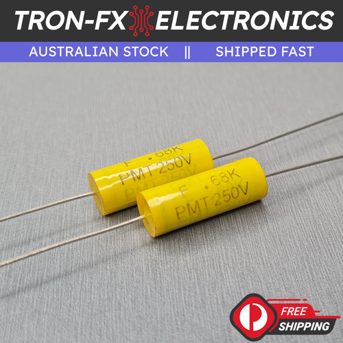 2Pcs 0.68uF 680nF 250V Metalised Polypropylene Axial Capacitor PMT ...