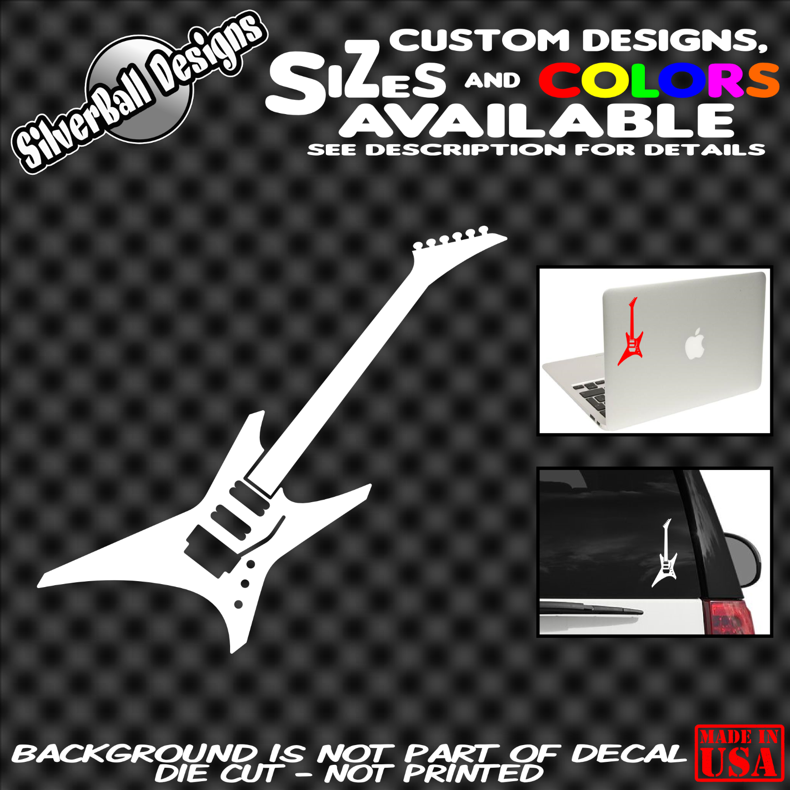 Warrior Jackson Guitar Vinyl sticker Fender Dean Rich ESP Gibson Ibanez ...