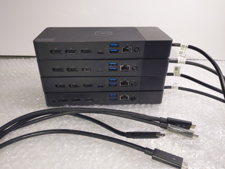 LOT OF 4 DELL PERFORMANCE DOCK WD19 WD19S Docking Stations with Power ...