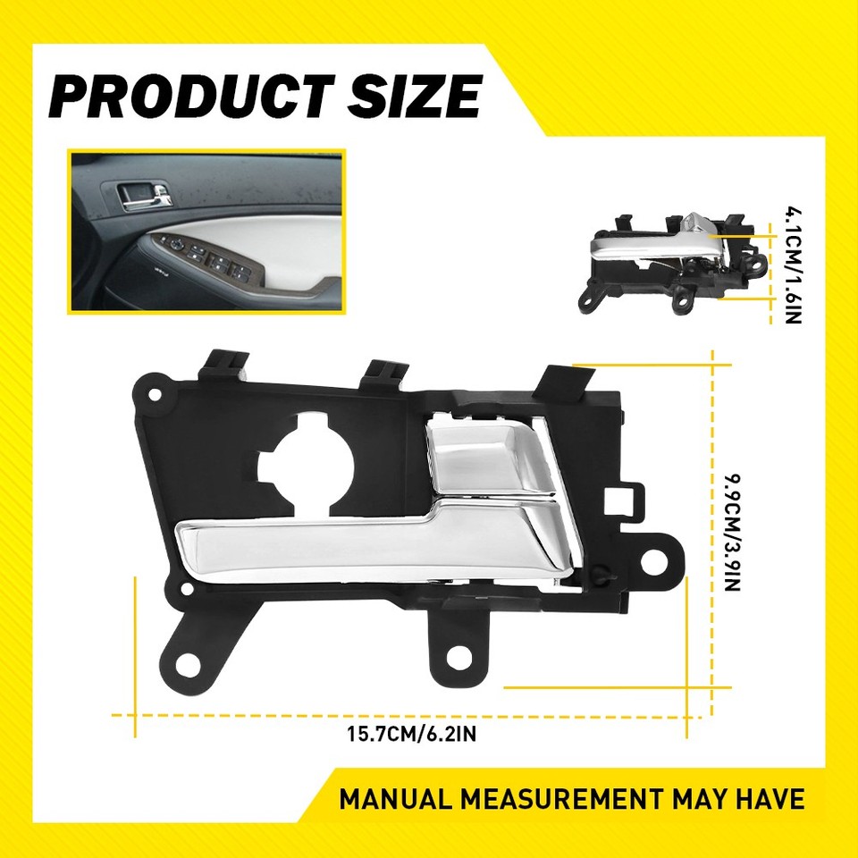 82620-2T010 Inside Door Handle Chrome Front Right for 2011-13 Kia ...