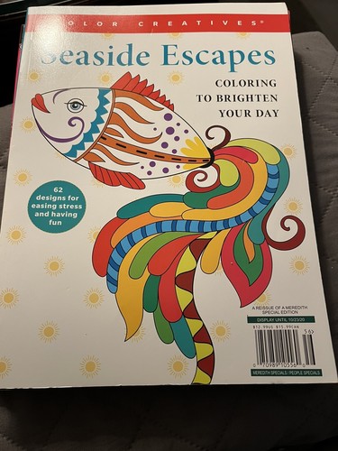 COLOR CREATIVES SEASIDE ESCAPES OCT 2020 coloring pages | eBay