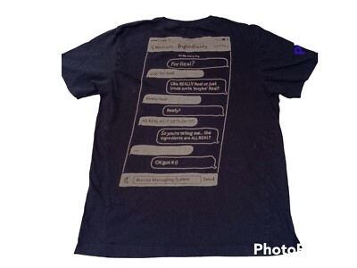 Chipotle Ingredients Messaging System Work Team Member Uniform Black T ...