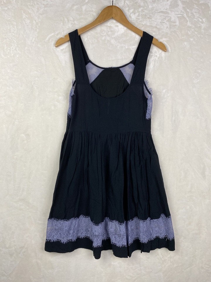Free People Dress Womens 4 Sleeveless Lace Lightweight gauzy everyday ...