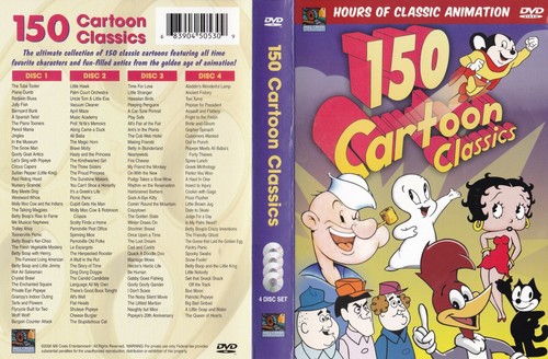 150 Cartoon Classics (DVD, 2006, 4-Disc Set) 683904505309 | eBay UK