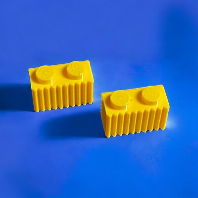 lot of 2 yellow Lego Friends parts - 1X2 special bricks- combined ship ...