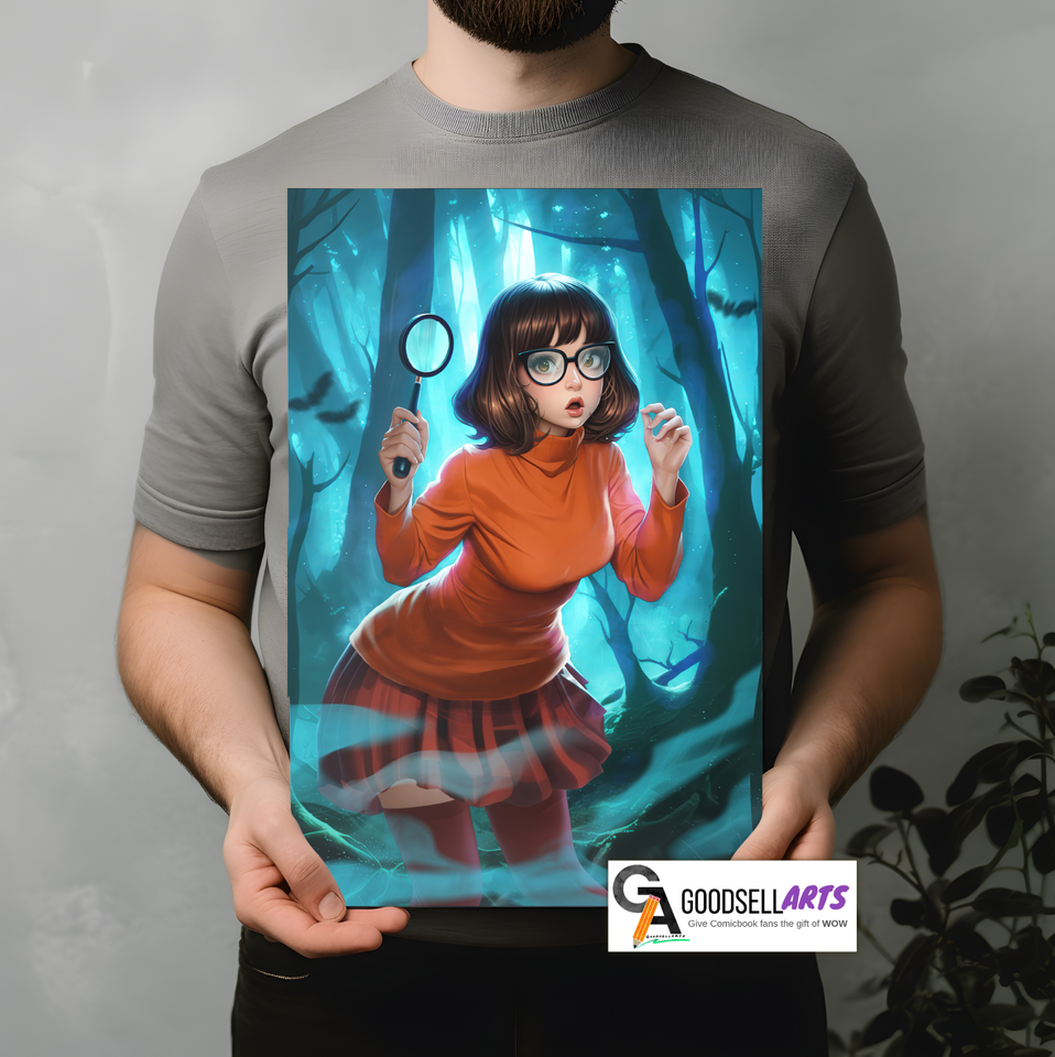 Velma Dinkley Poster | Scooby Doo wall art print | Velma Scooby Doo ...