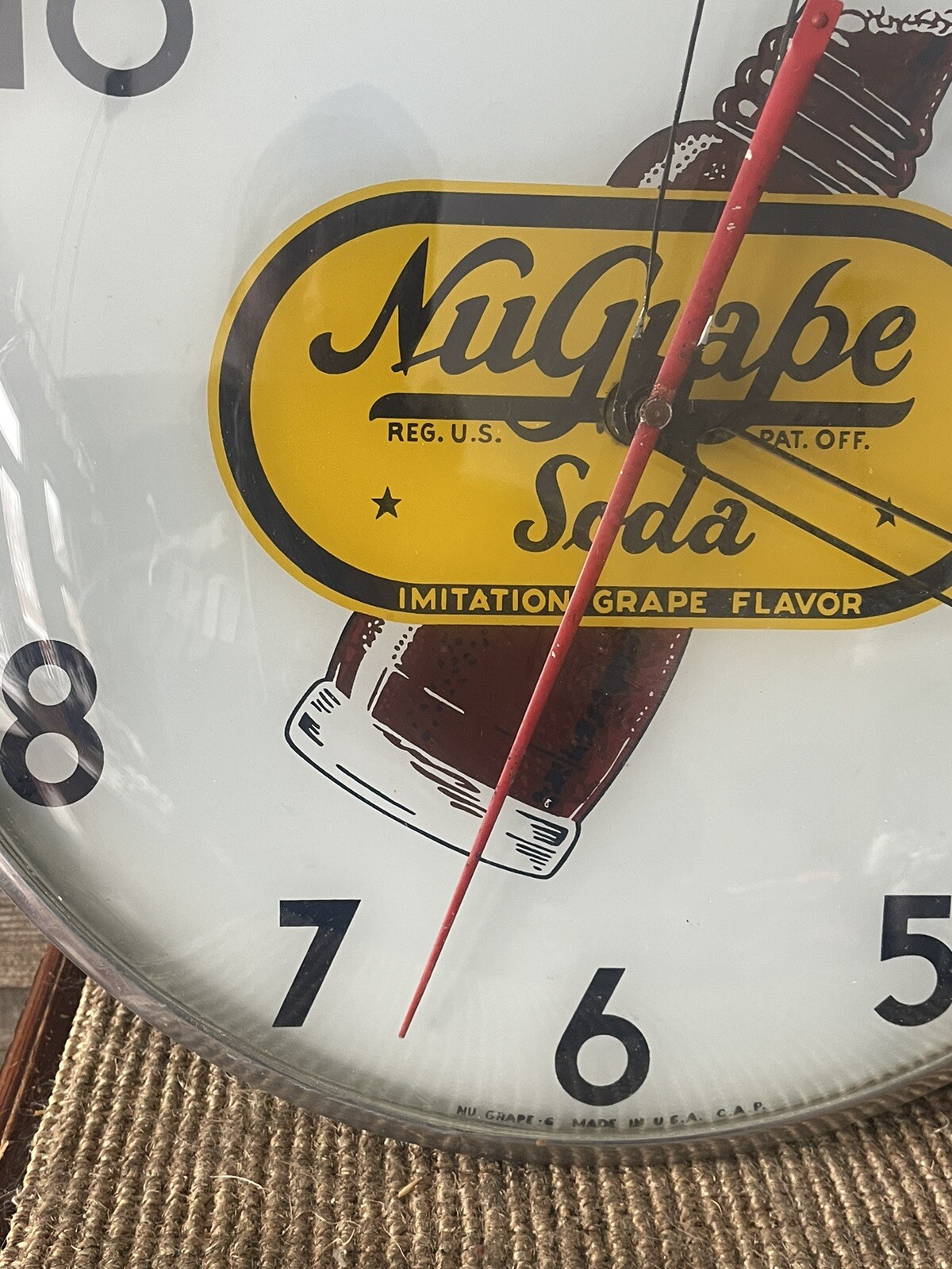 Vintage Nugrape Soda Advertising Clock | eBay