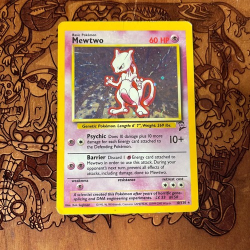 mewtwo pokemon card 10/130 holo 2000 Base Set 2 | eBay