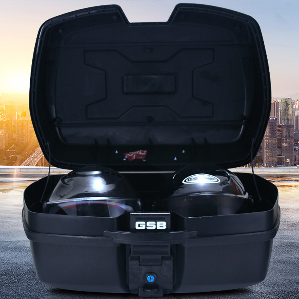 45L Motorcycle Tail Box Motorbike Rear Top Box Trunk Luggage Storage ...