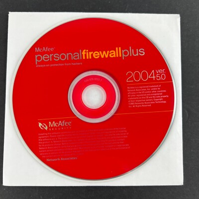 McAfee Personal Firewall Plus 2004 V5.0 CD-ROM | eBay