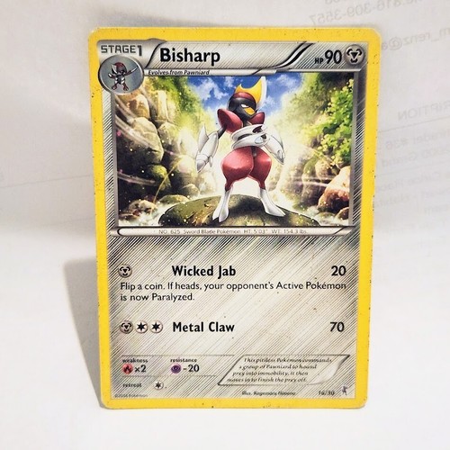 Pokemon Bisharp 16/30 XY Trainer Kit Card TCG Stage 1 Metal | eBay