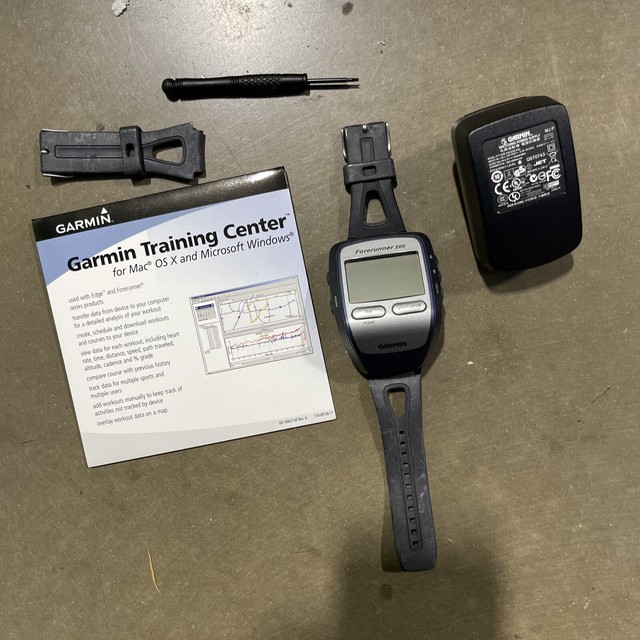 Garmin Forerunner 205 GPS Enabled Trainer Watch for Runners for sale ...