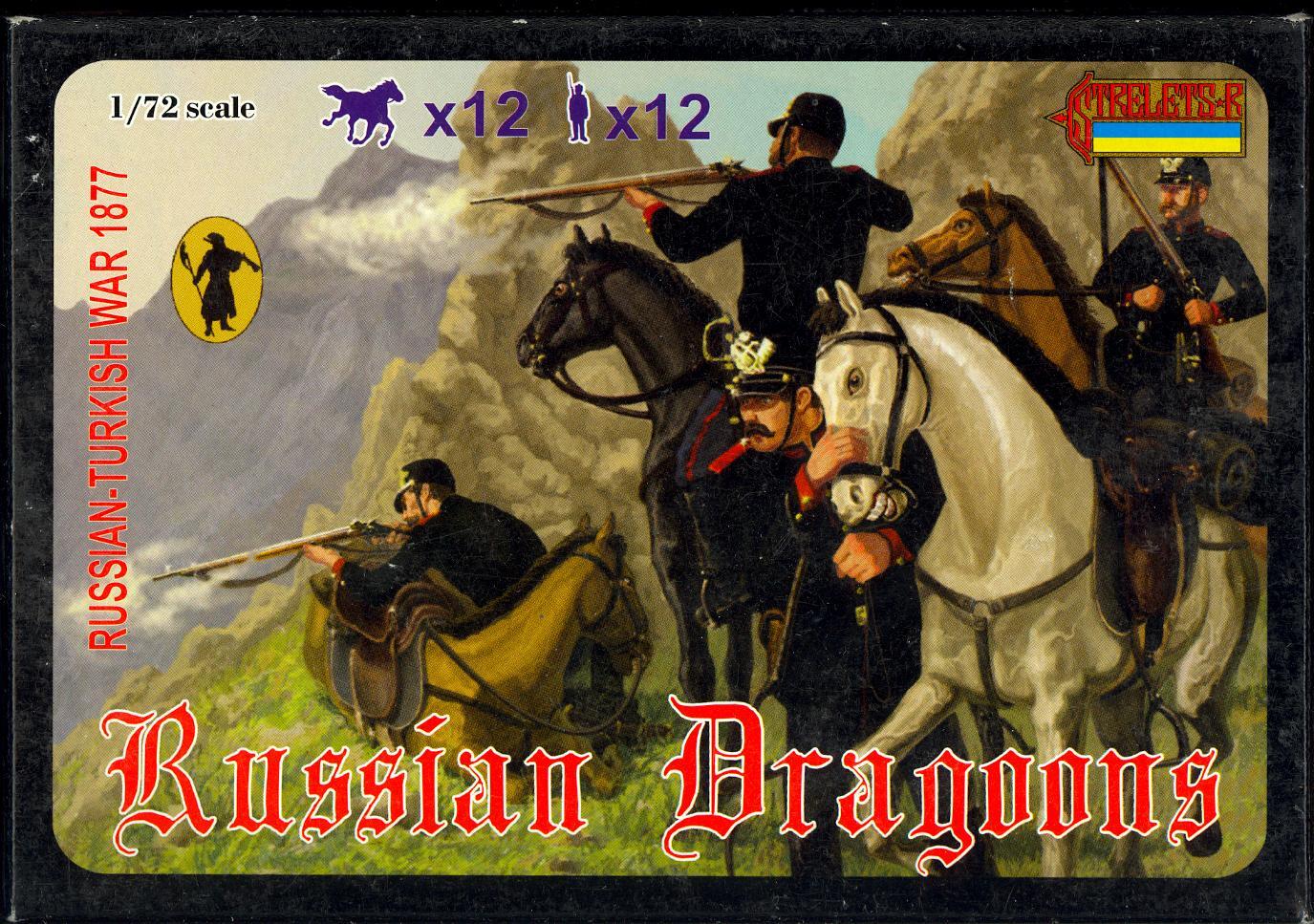 Strelets Models 1/72 RUSSIAN DRAGOONS Russian-Turkish War Mounted ...
