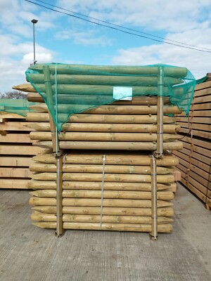 Round Pointed Timber Posts 100mm 1.8m UC4 Treated Fence Post Paddock ...