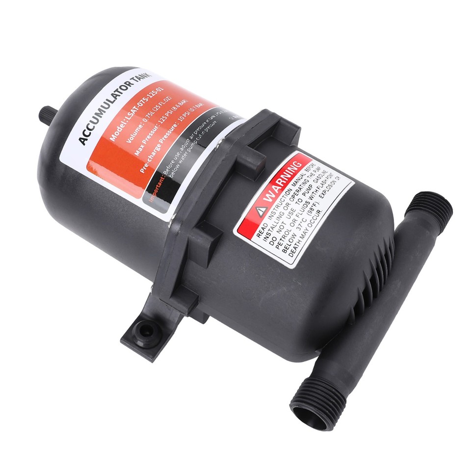 0.75L Mini Pressure Tank With Clamps 1/2 MNPT Port Pre Pressurized ...