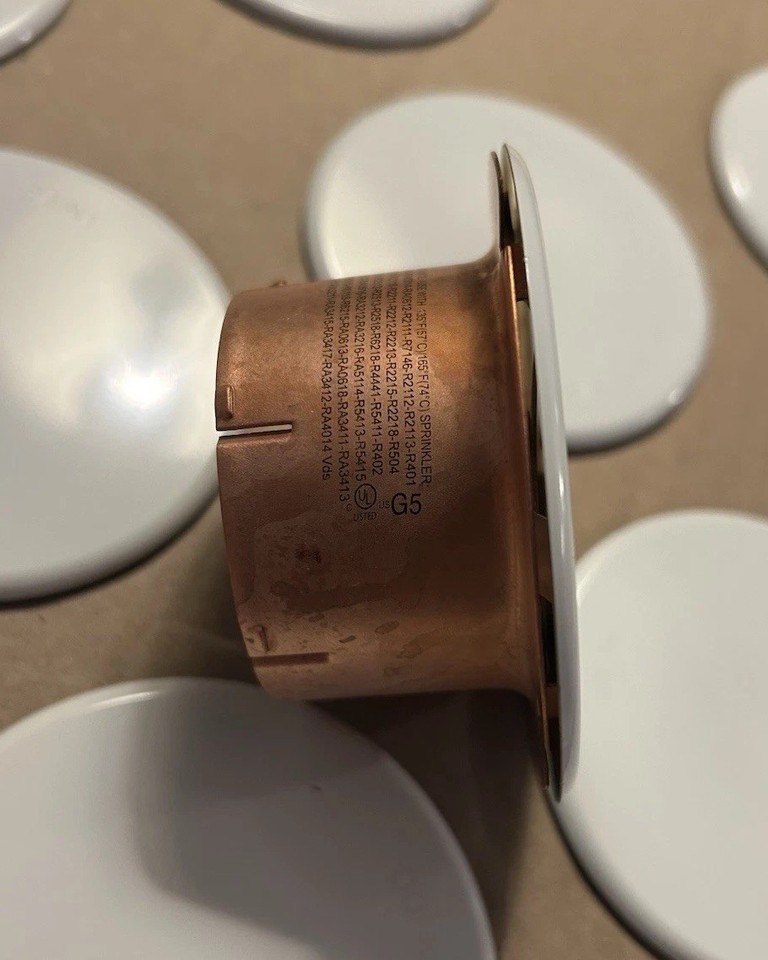 (LOT OF 82 PCS). Reliable G5 White Sprinkler Head Cover Plates. 135F ...