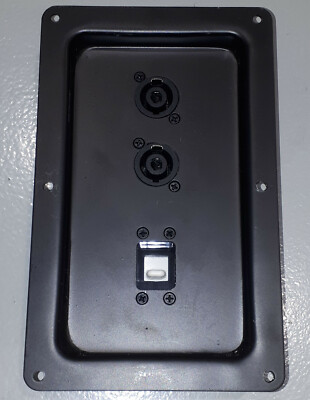 Speaker input panel with bi-pass switch 2x NL4 speakon connectors ...