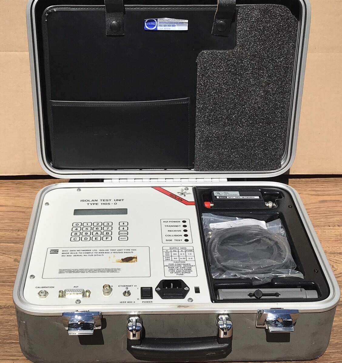 BICC Data Networks Isolan Test Unit Type 1105-0 Ethernet Diagnostic ...