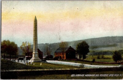 Little Falls New York Gen Herkimer Monument Residence Postcard NY UDB ...